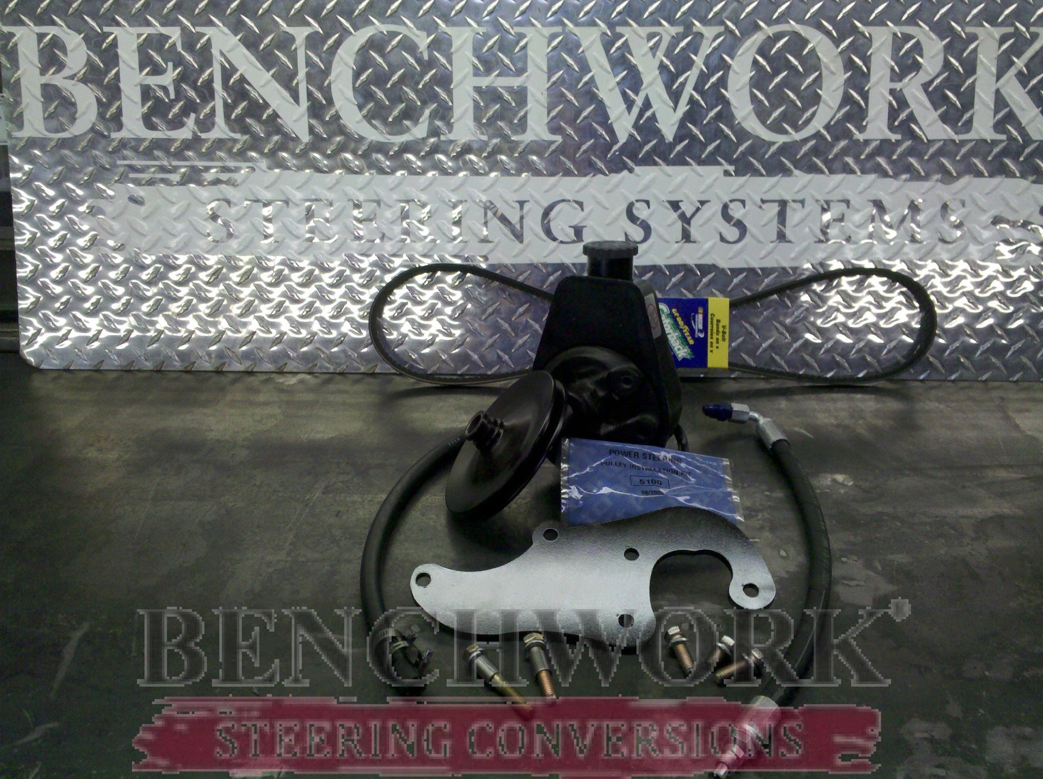 Chevy / GMC truck 235 straight six power steering pump kit – Benchwork ...